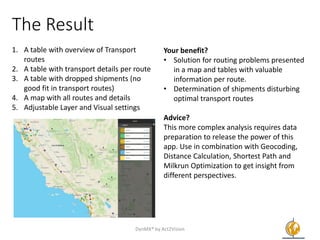 Transport routing optimization | PPT