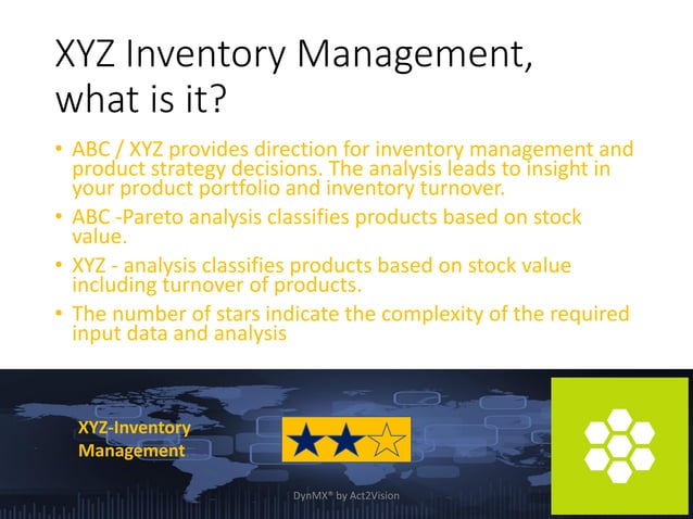 XYZ inventory management | PDF | Logistics | Business