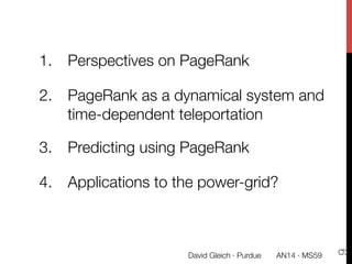 PageRank Centrality of dynamic graph structures | PDF