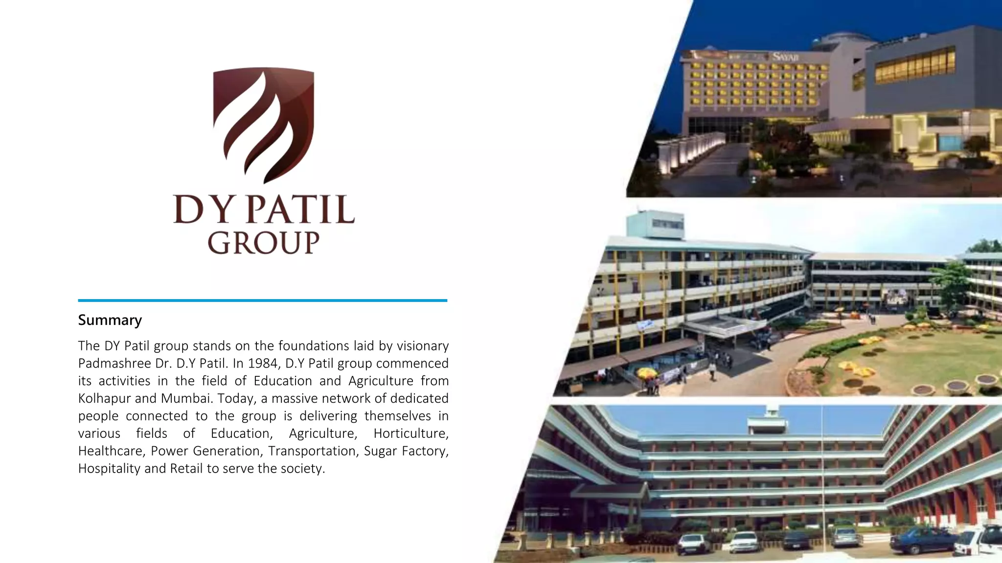 Presentation D Y Patil Group of Kolhapur | PPTX