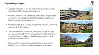 Presentation D Y Patil Group of Kolhapur | PPTX