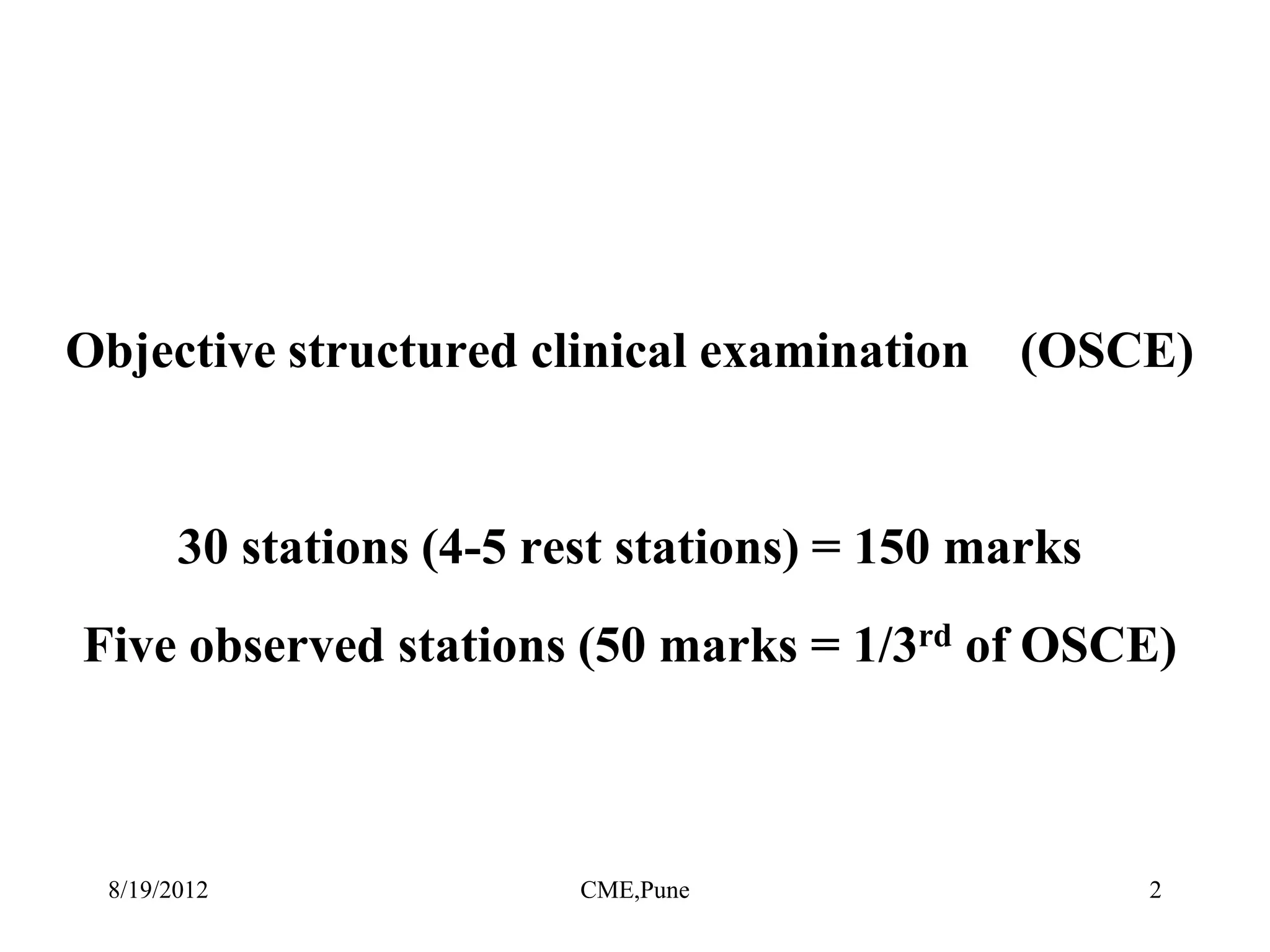OSCE Pediatrics CME (Dr.D.Y.Patil Medical College) | PPTX | Brain and ...