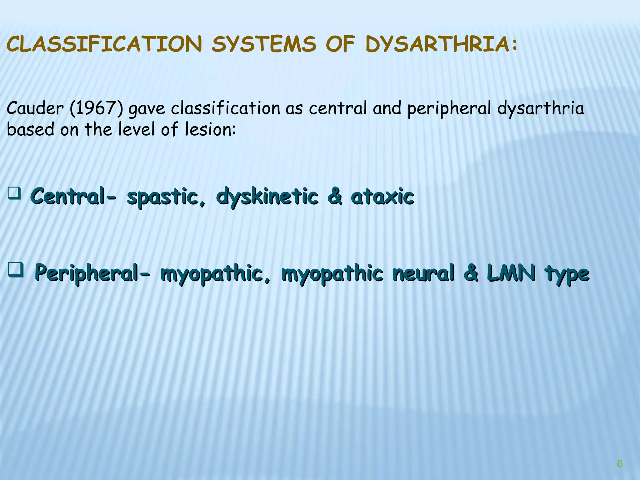 Dysarthria | PPT