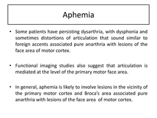 Dysarthria-JH FOR NEUROLOGY STUDENTS AND RESIDENTS | PPTX