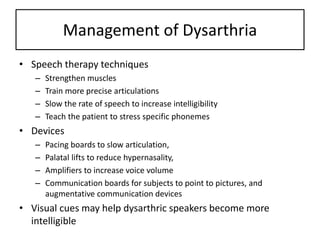 Dysarthria-JH FOR NEUROLOGY STUDENTS AND RESIDENTS | PPTX
