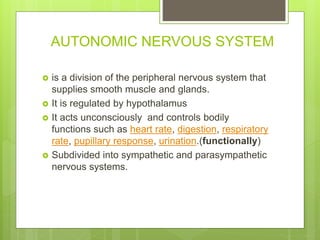 Dysautonomia (Autonomic nervous system) | PPTX