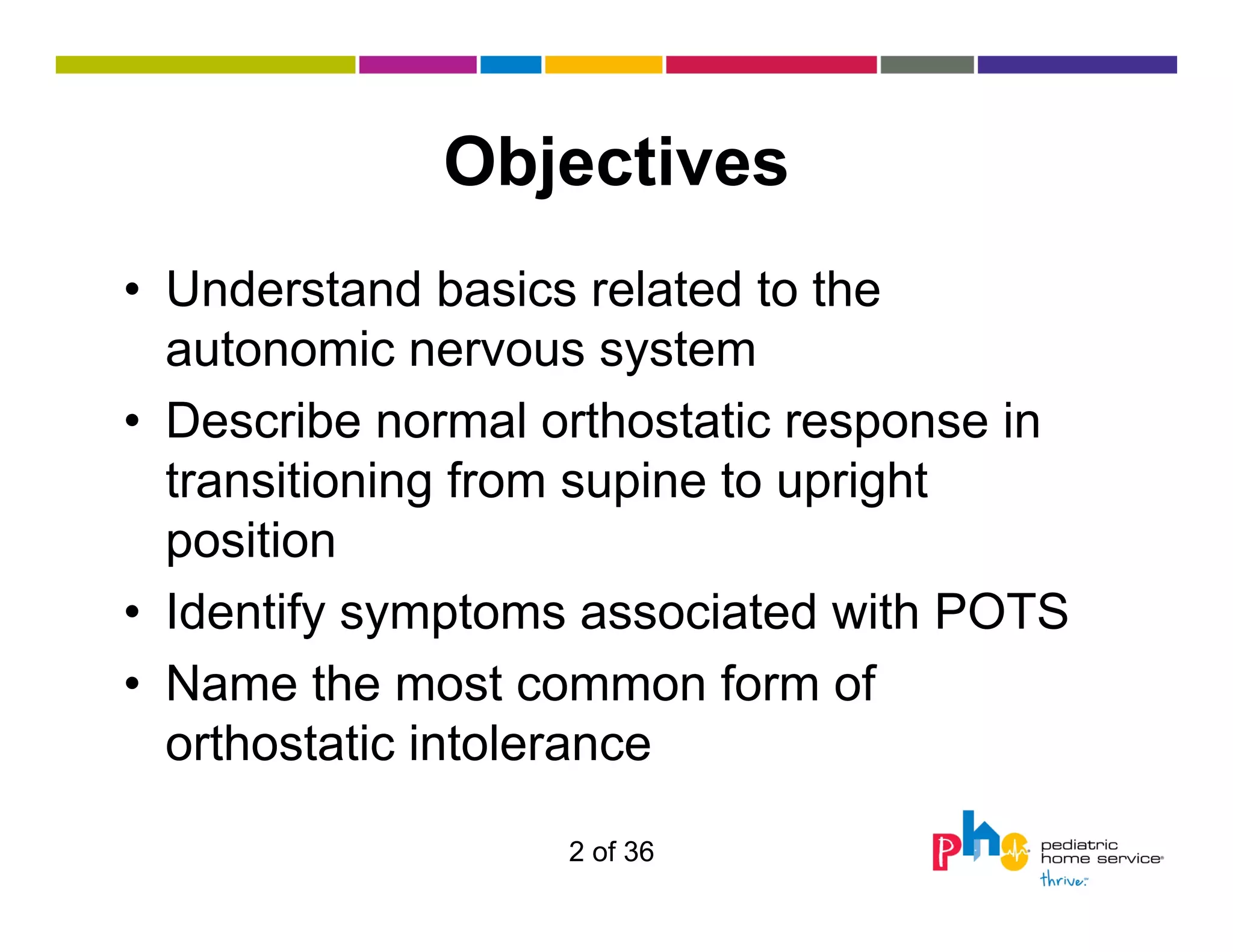 Dysautonomia and pots | PDF