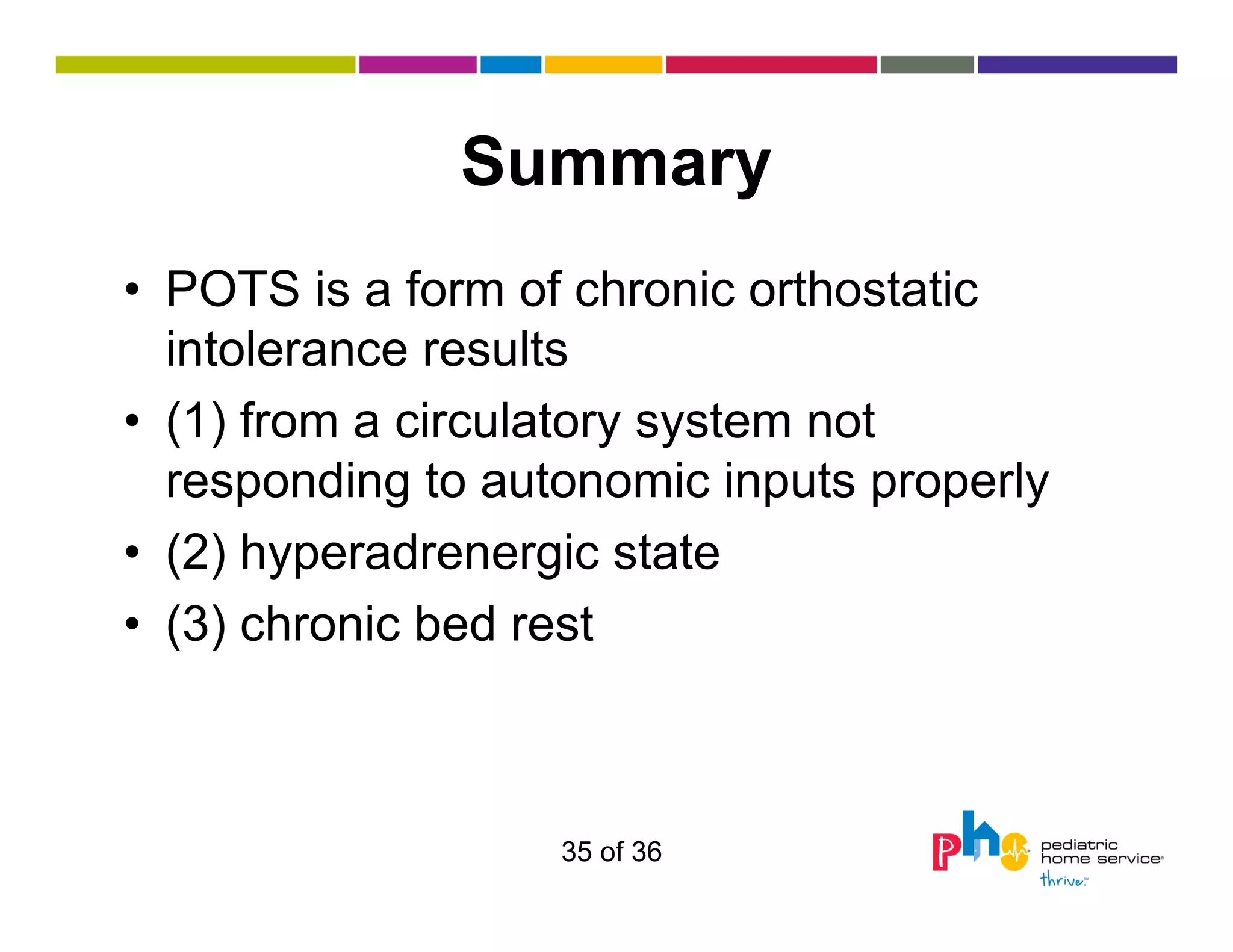 Dysautonomia and pots | PDF