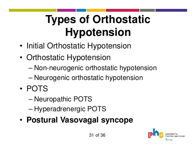 Dysautonomia and pots