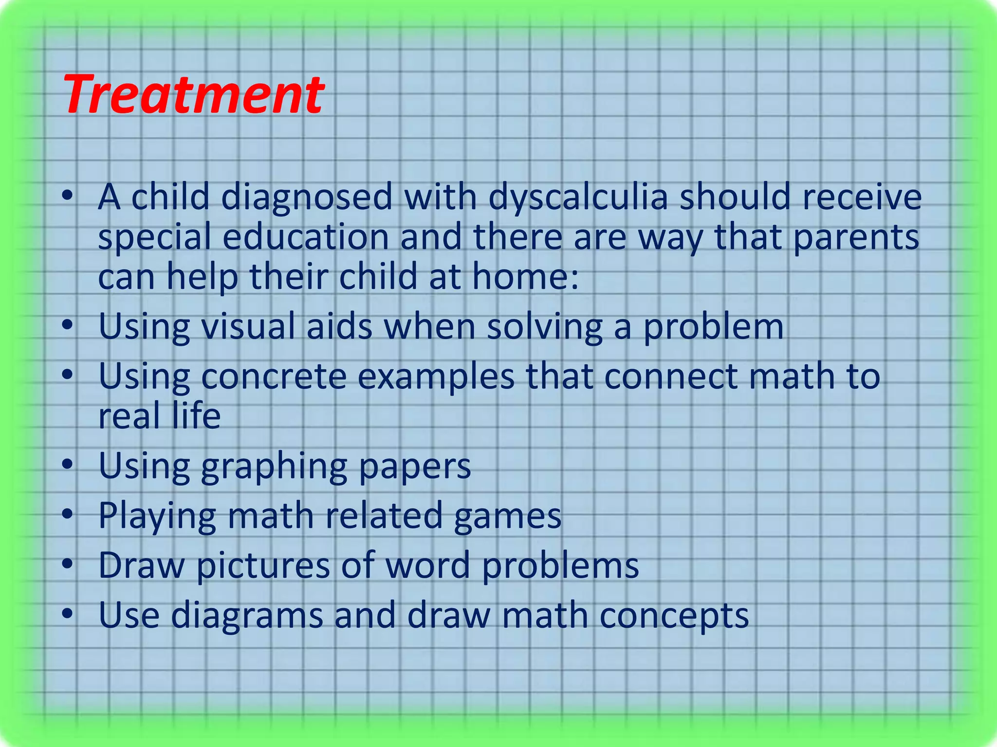 Dyscalculia | PPTX