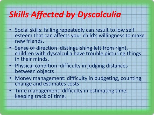 Dyscalculia
