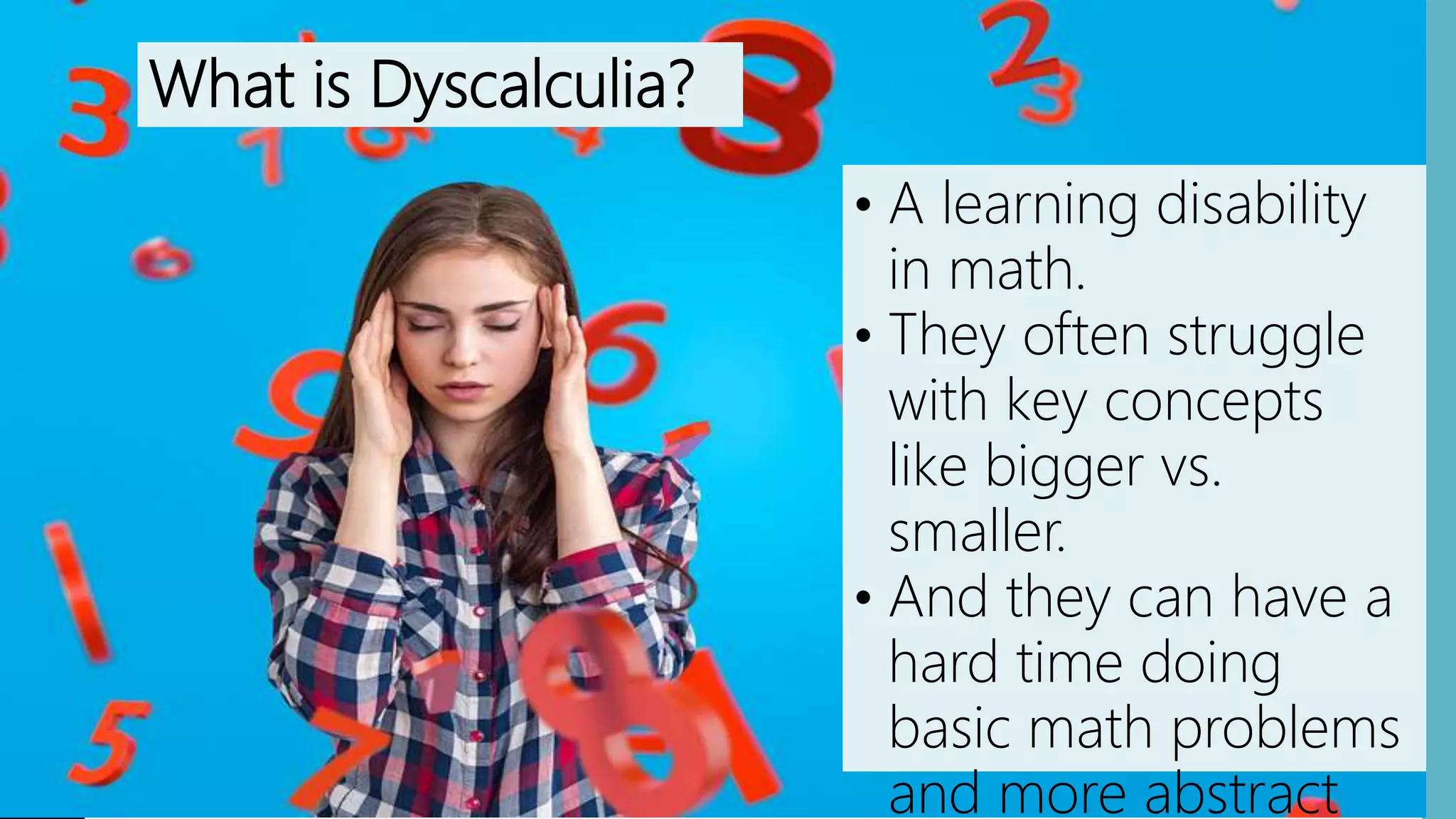 Dyscalculia | PPTX