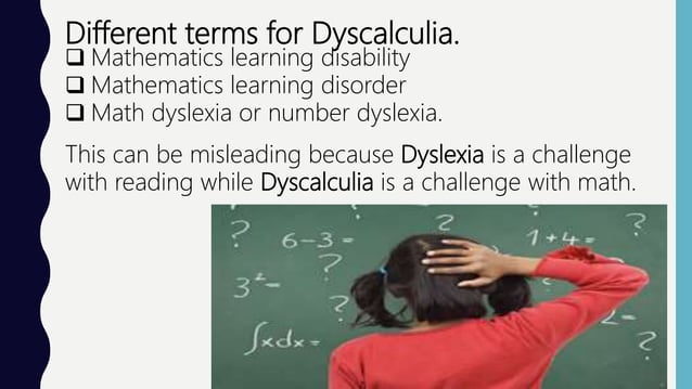 Dyscalculia | PPTX