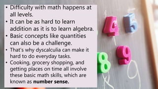 Dyscalculia | PPTX