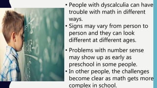 Dyscalculia | PPTX
