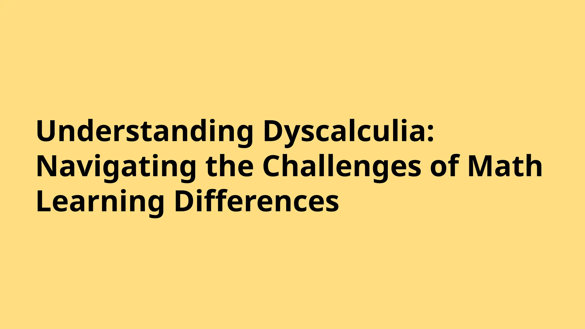 Dyscalculia, types, example, etc with assessments | PPTX