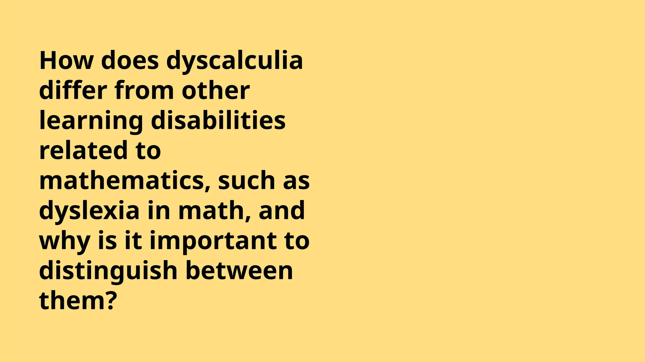 Dyscalculia, types, example, etc with assessments | PPTX
