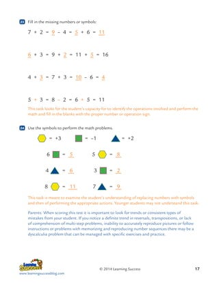 Dyscalculia test revised | PDF