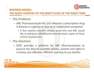 Derycz Scientific Investor Presentation | PPT