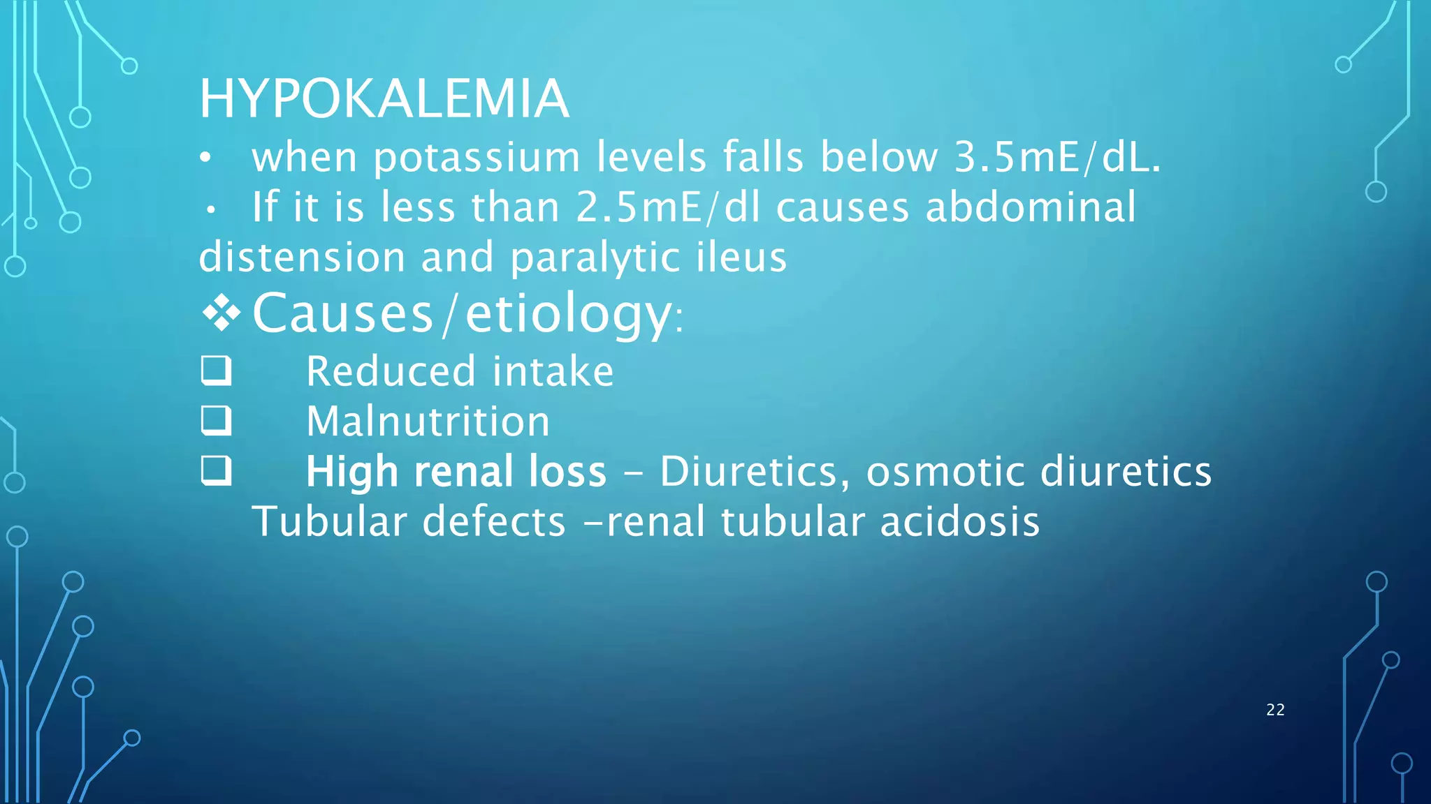 Dyselectrolytemia | PPTX