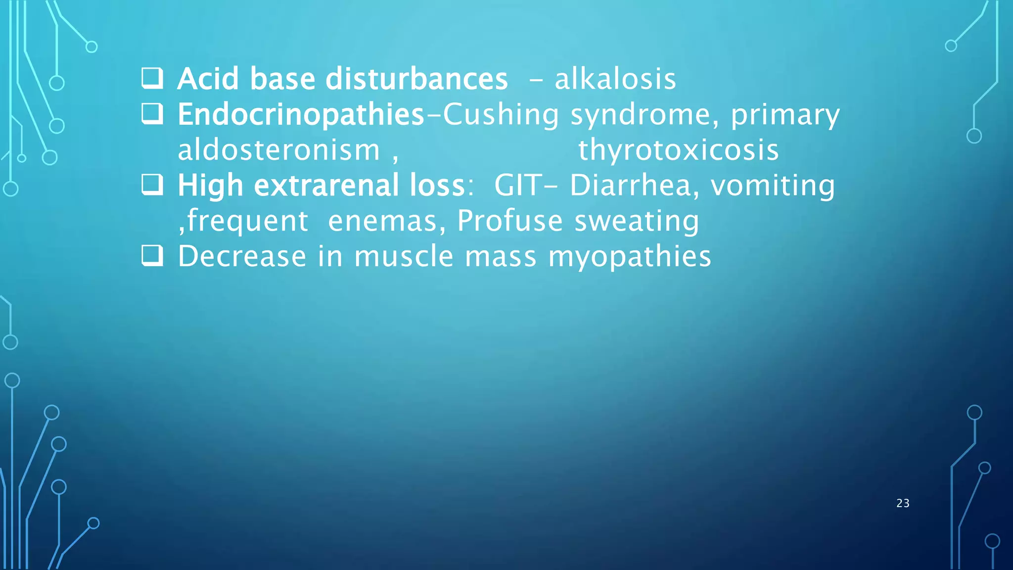 Dyselectrolytemia | PPTX