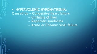 Dyselectrolytemia | PPTX