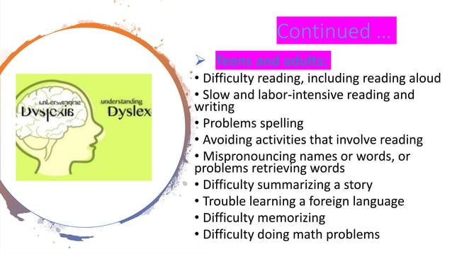 D yselixa (reading ,writing and spell disability) | PPT