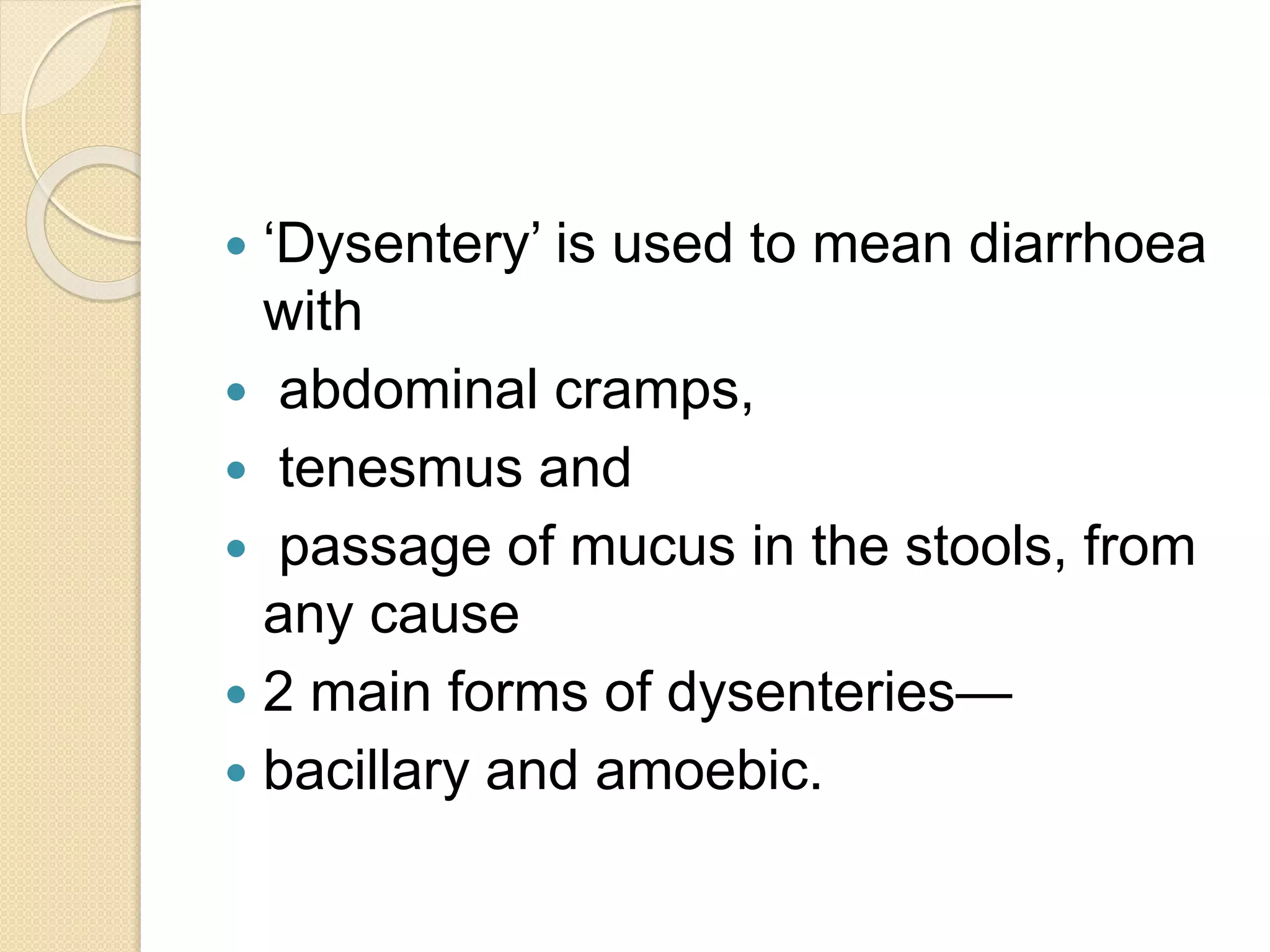 Dysenteries | PPTX