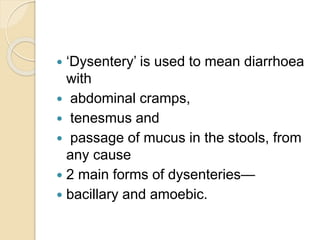 Dysenteries | PPTX