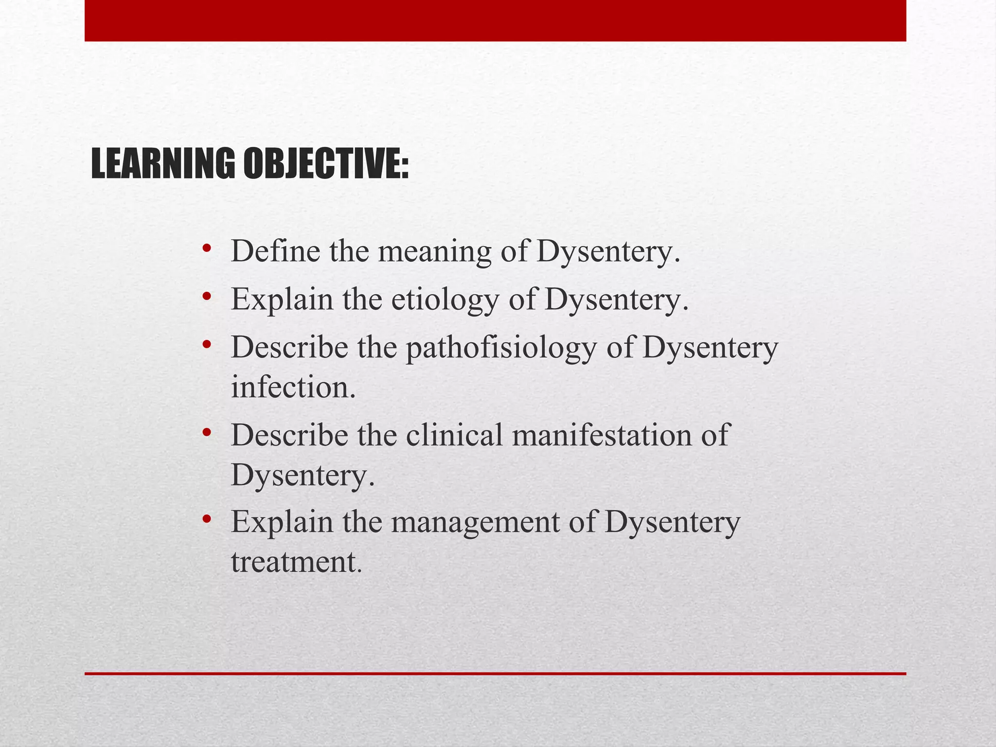 Dysentery | PPT