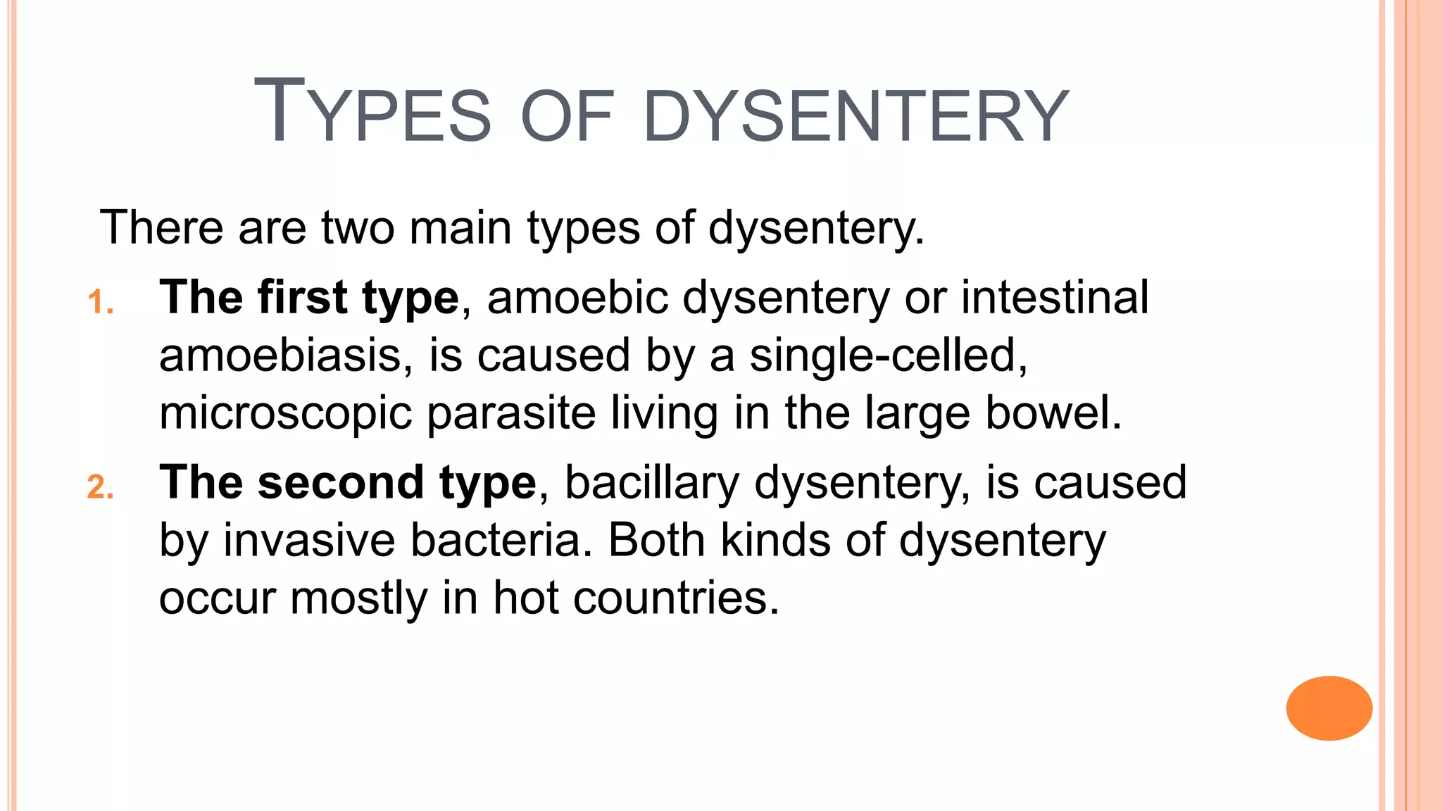 Dysentery/Bloody diarrhea | PPTX