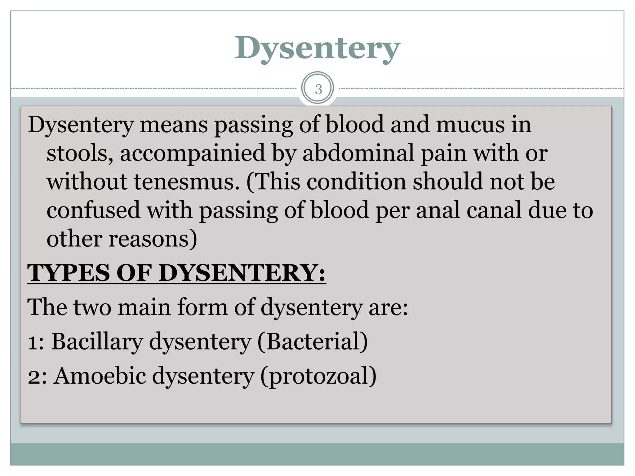 Dysentery | PPT