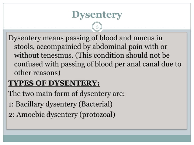 Dysentery | PPTX