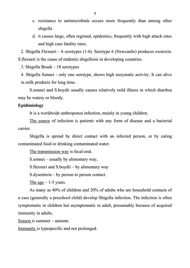 Dysentery shigelosis (2) (1) I.S.M CENTRAL CAMPUS | PDF | Infectious ...
