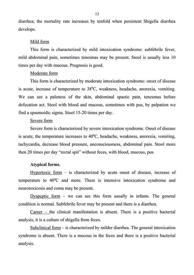 Dysentery shigelosis (2) (1) I.S.M CENTRAL CAMPUS | PDF | Infectious ...