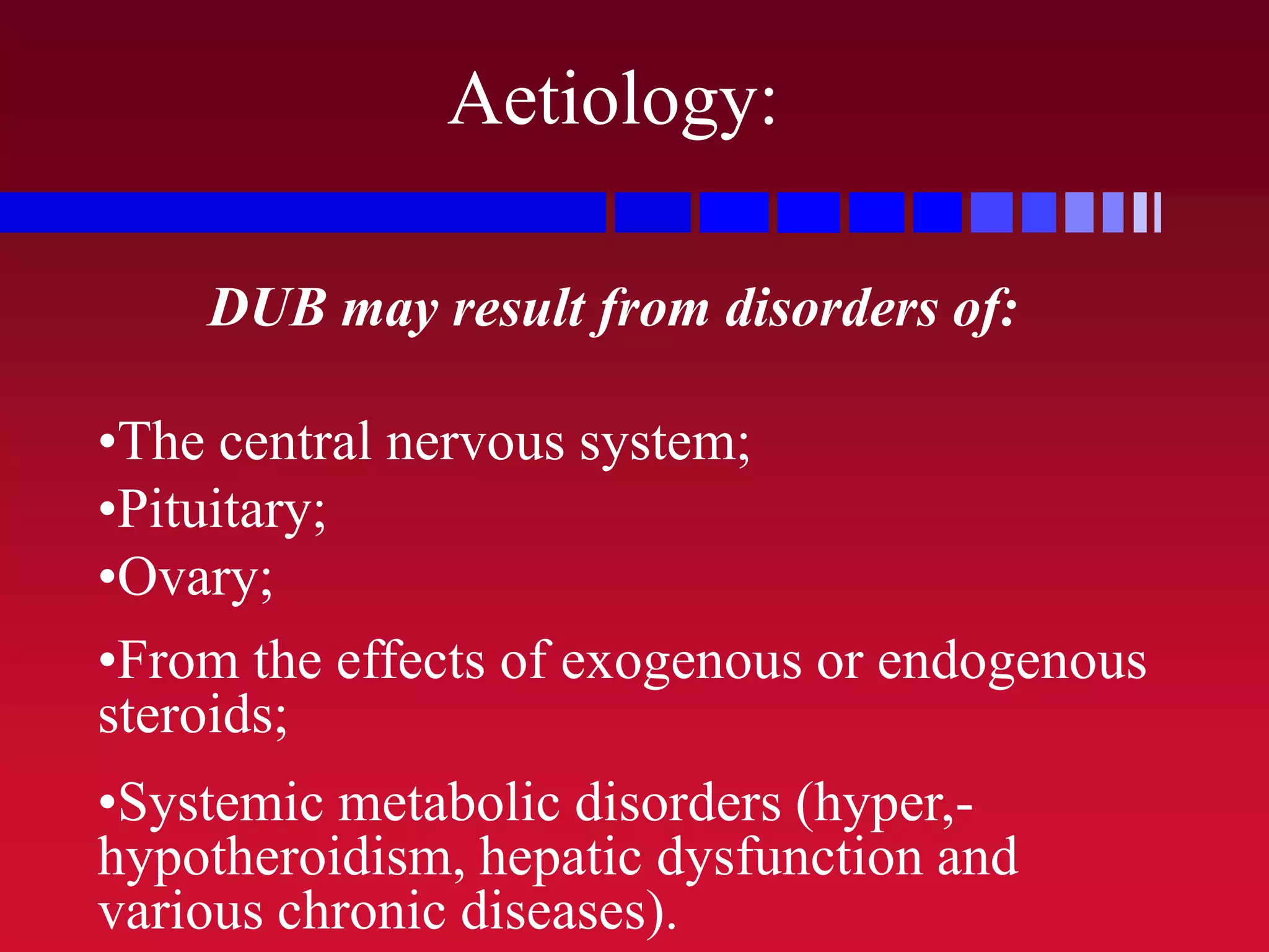 dysfunctional uterine bleeding | PPT