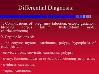 dysfunctional uterine bleeding | PPT