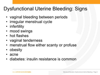 Dysfunctional uterine-bleending | PPT