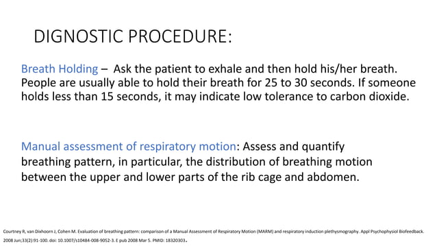 Dysfunctional breathing | PPTX