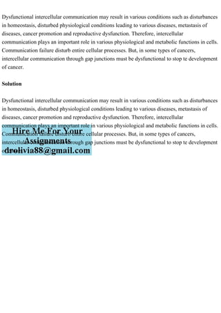 Dysfunctional intercellular communication may result in various cond.pdf