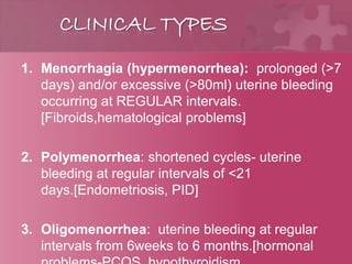 Dysfunctional uterine bleeding | PPTX
