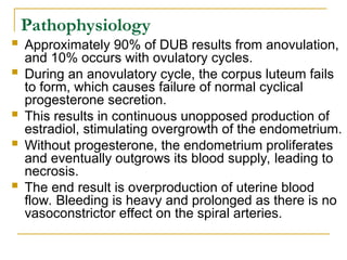 DYSFUNCTIONAL UTERINE BLEEDING mdcan.ppt