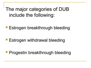 DYSFUNCTIONAL UTERINE BLEEDING mdcan.ppt
