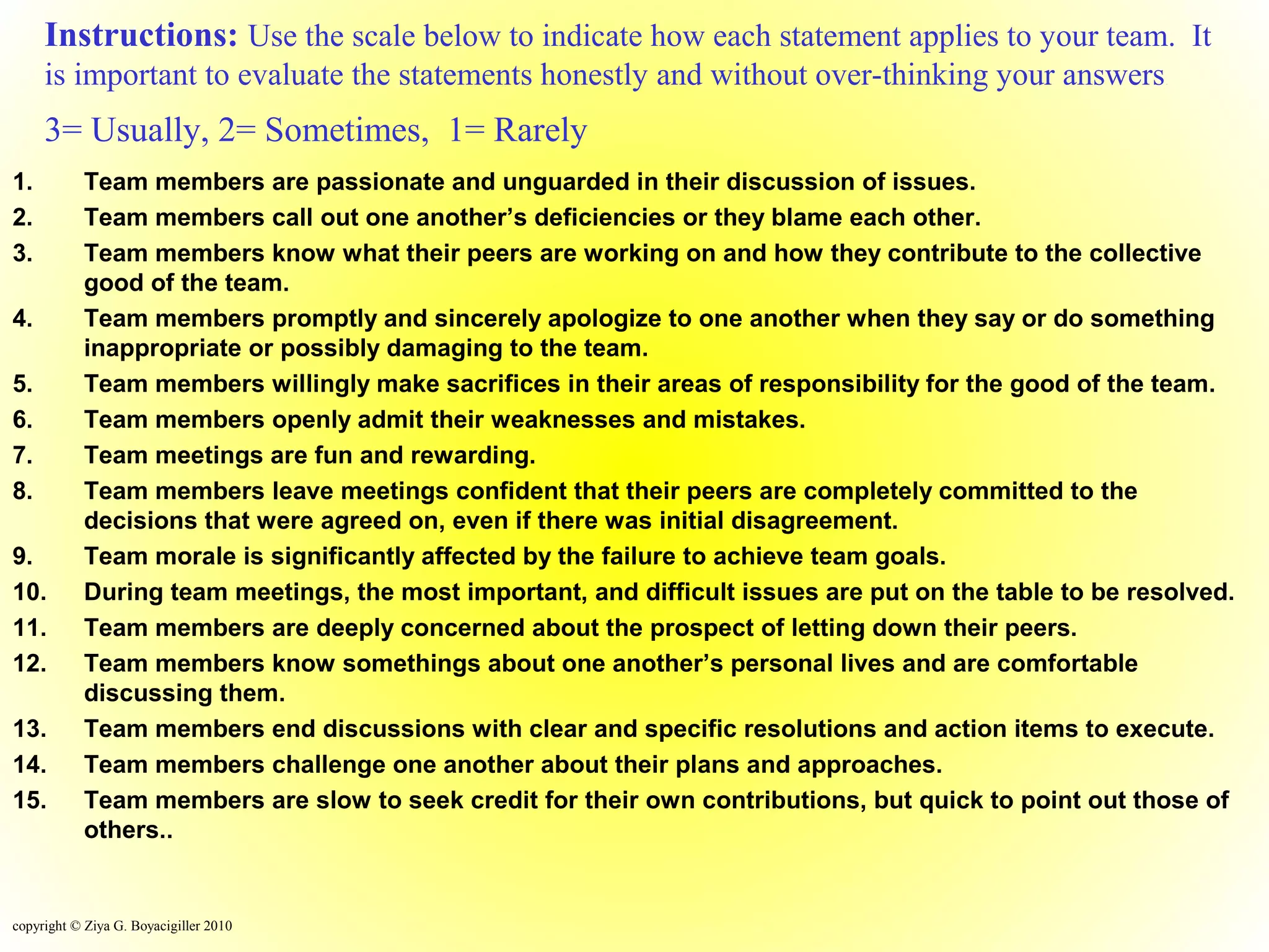 Dysfunctions of a team | PPT