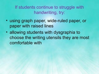 Dysgraphia | PPT