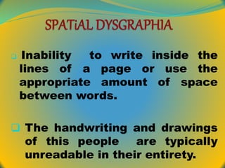 DYSGRAPHIA | PPTX | Brain and Nervous System Disorders | Diseases and ...
