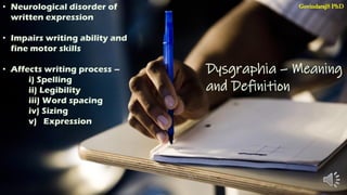 Learning Disabilities - Dysgraphia and Dyspraxia | PDF