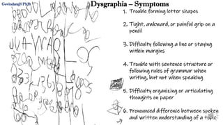 Learning Disabilities - Dysgraphia and Dyspraxia | PDF