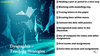 Learning Disabilities - Dysgraphia and Dyspraxia | PDF