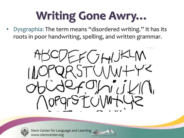 Writing, Dysgraphia and the Human Brain | PPT